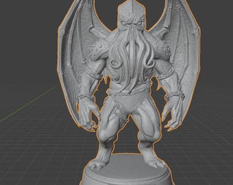 Cthulhu STL File for 3D Printing – Ancient Abyss Titan, Lovecraftian ...