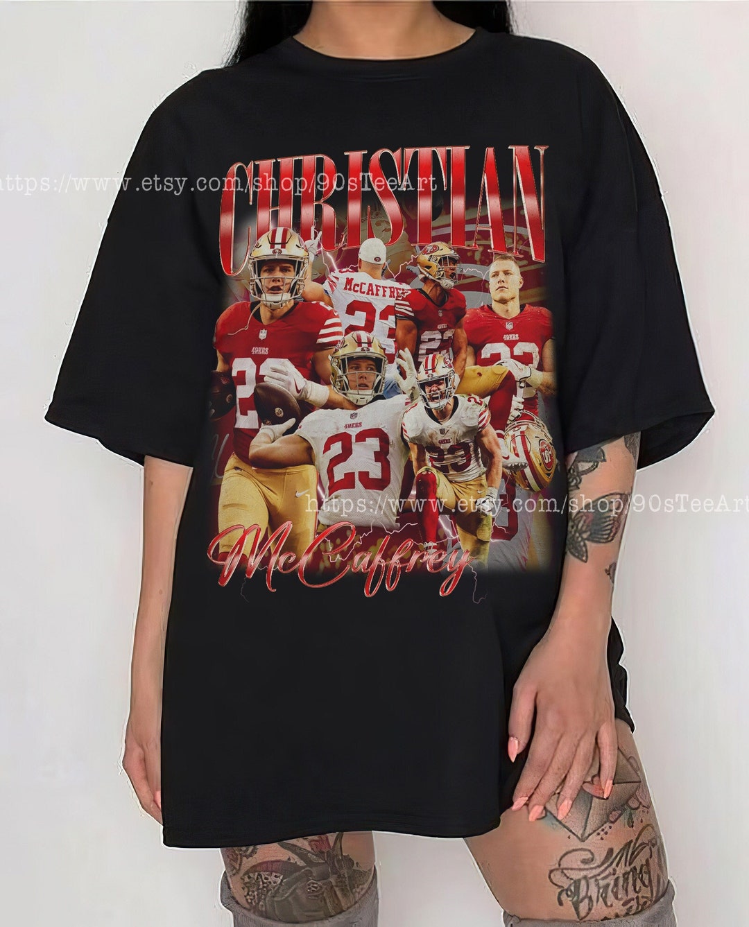 Vintage Christian Mccaffrey Bootleg 90s American Football - Etsy