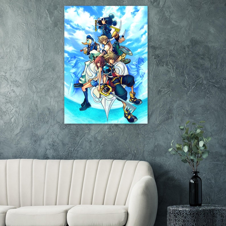 Kingdom Hearts 2 Wall Art Poster, Kingdom Hearts II, KH2, Gaming ...