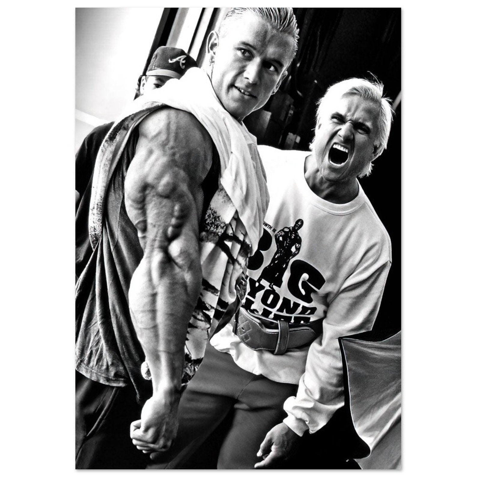 Lee Priest and Tom Platz Iconic Photo Wall Art Poster, Bodybuilding ...