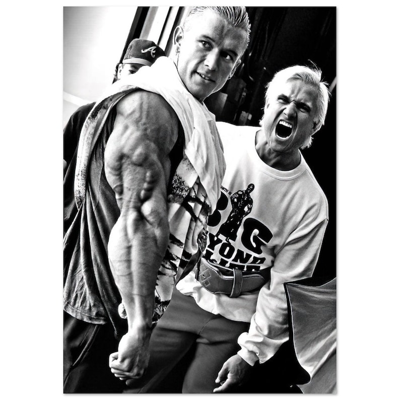 Lee Priest and Tom Platz Iconic Photo Wall Art Poster, Bodybuilding ...