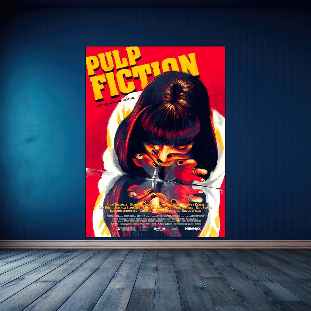 Pulp Fiction Film Poster, 1994, Quentin Tarantino, Movie, Quality - Etsy