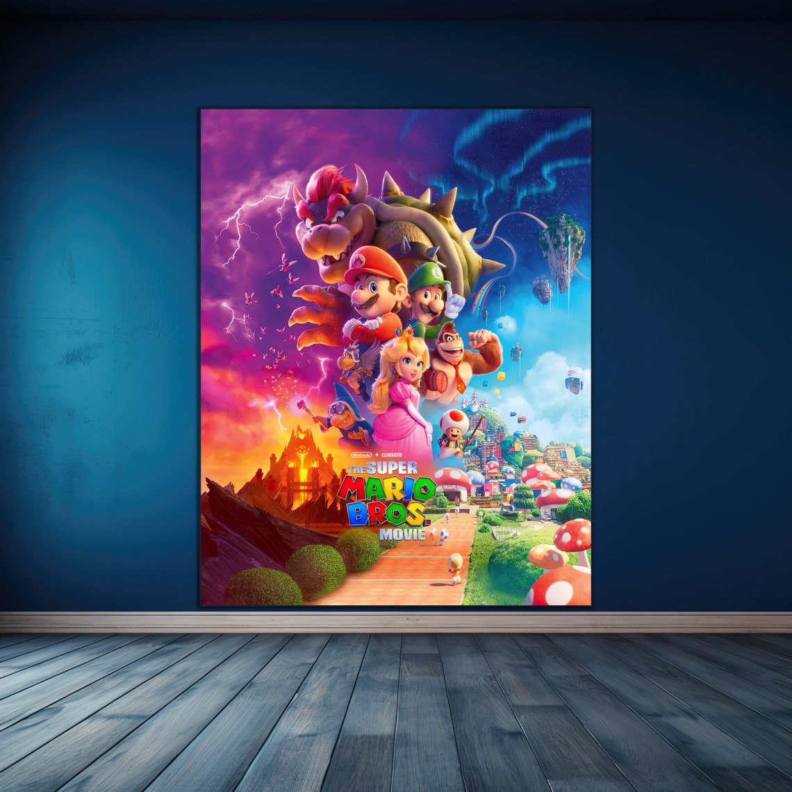 Super Mario Bros Poster, Mario, Super Mario, Movie, Gaming, Wall Art ...