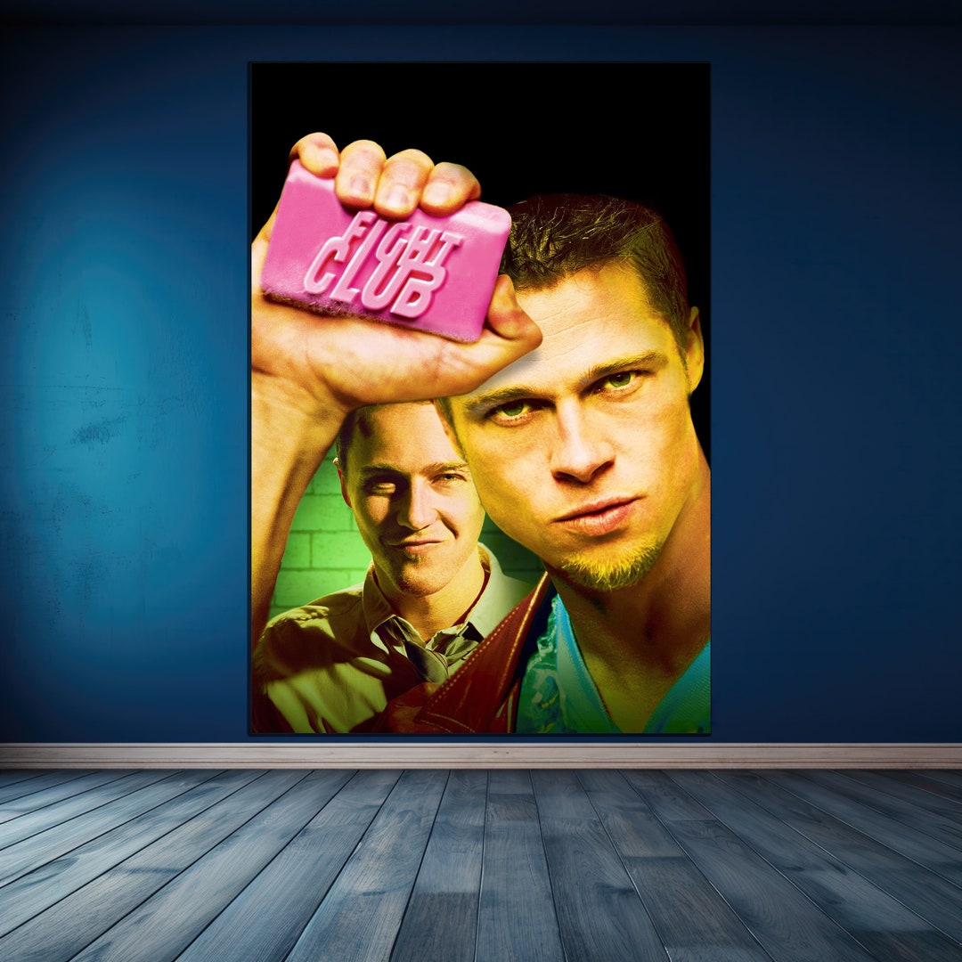 Fight Club Movie Poster, 1999, Tyler Durden, First Rule of Fight Club - Etsy