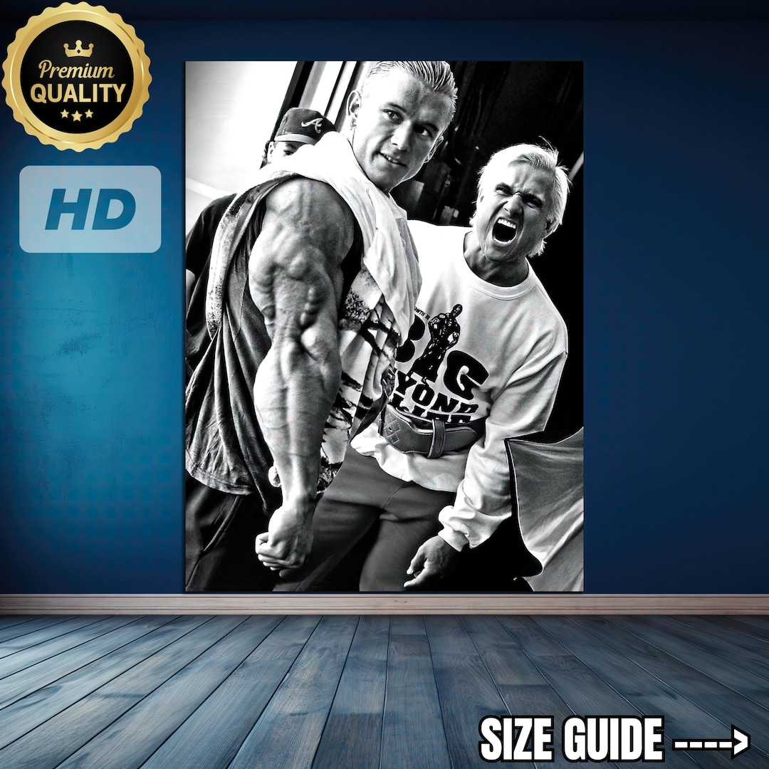 Lee Priest and Tom Platz Iconic Photo Wall Art Poster, Bodybuilding ...