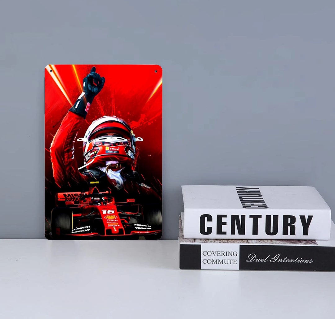 Charles Leclerc Formula 1 Metal Sign - Perfect Gift for Ferrari Fans ...
