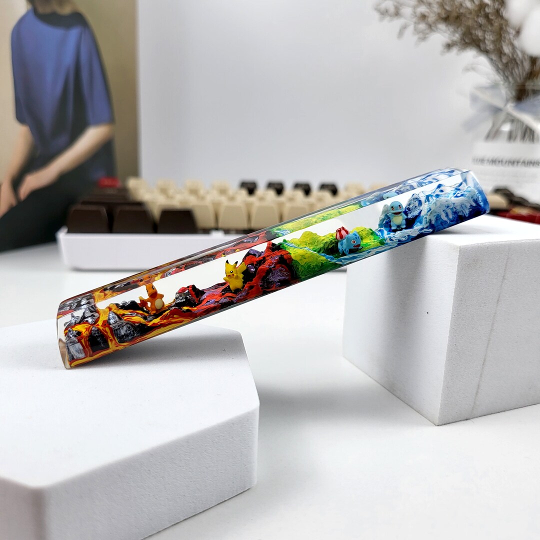 Custom Pokemon Spacebar Pokemon Keycap Artisan Keycap - Etsy