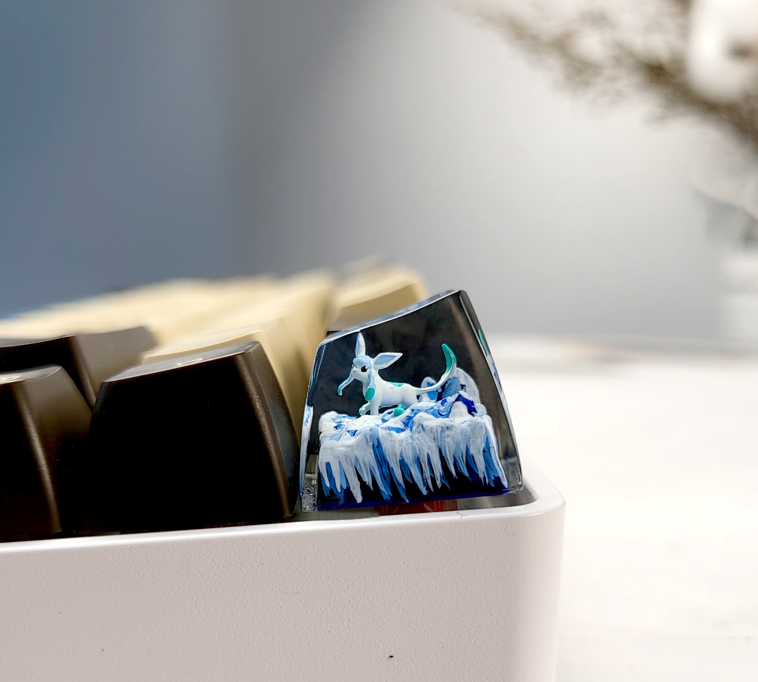 Glaceon Pokemon Pokemon Keycap Custom Keycap Artisan - Etsy Canada