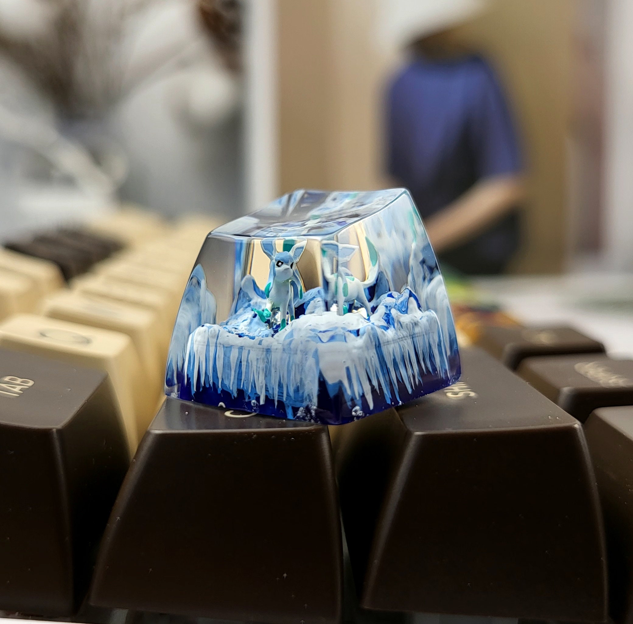 Glaceon Pokemon Pokemon Keycap Custom Keycap Artisan - Etsy Canada