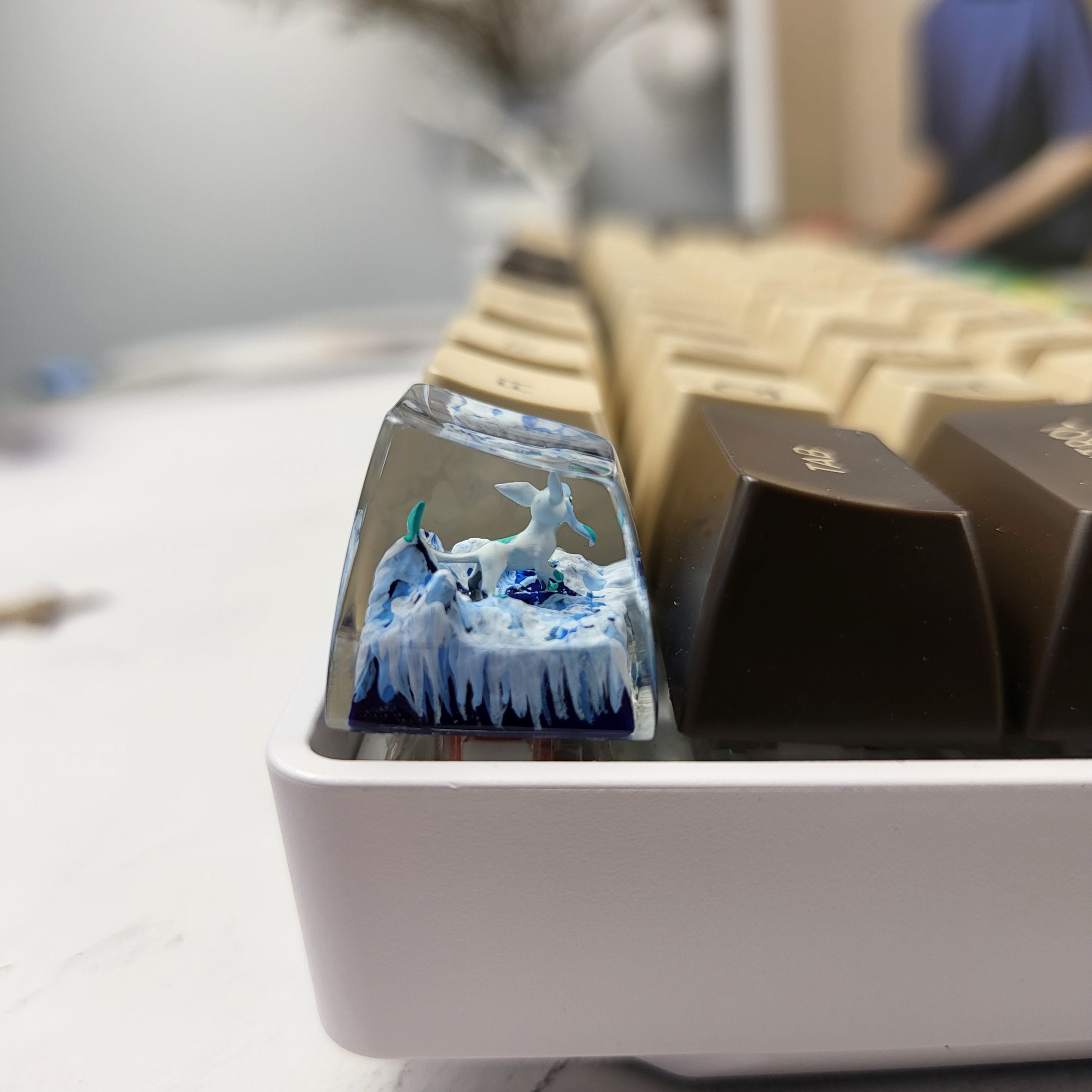 Glaceon Pokemon Pokemon Keycap Custom Keycap Artisan - Etsy Canada