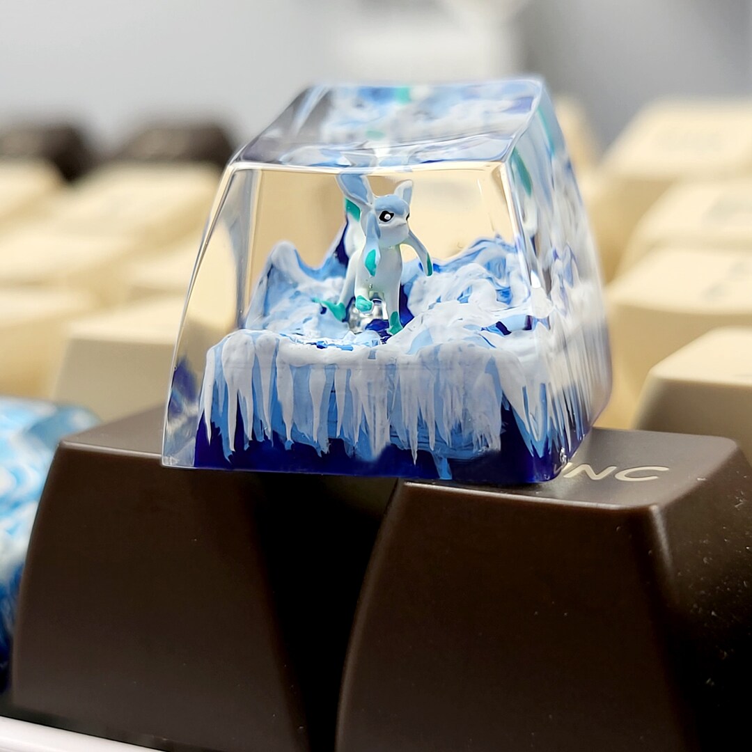 Glaceon Pokemon Pokemon Keycap Custom Keycap Artisan - Etsy Canada