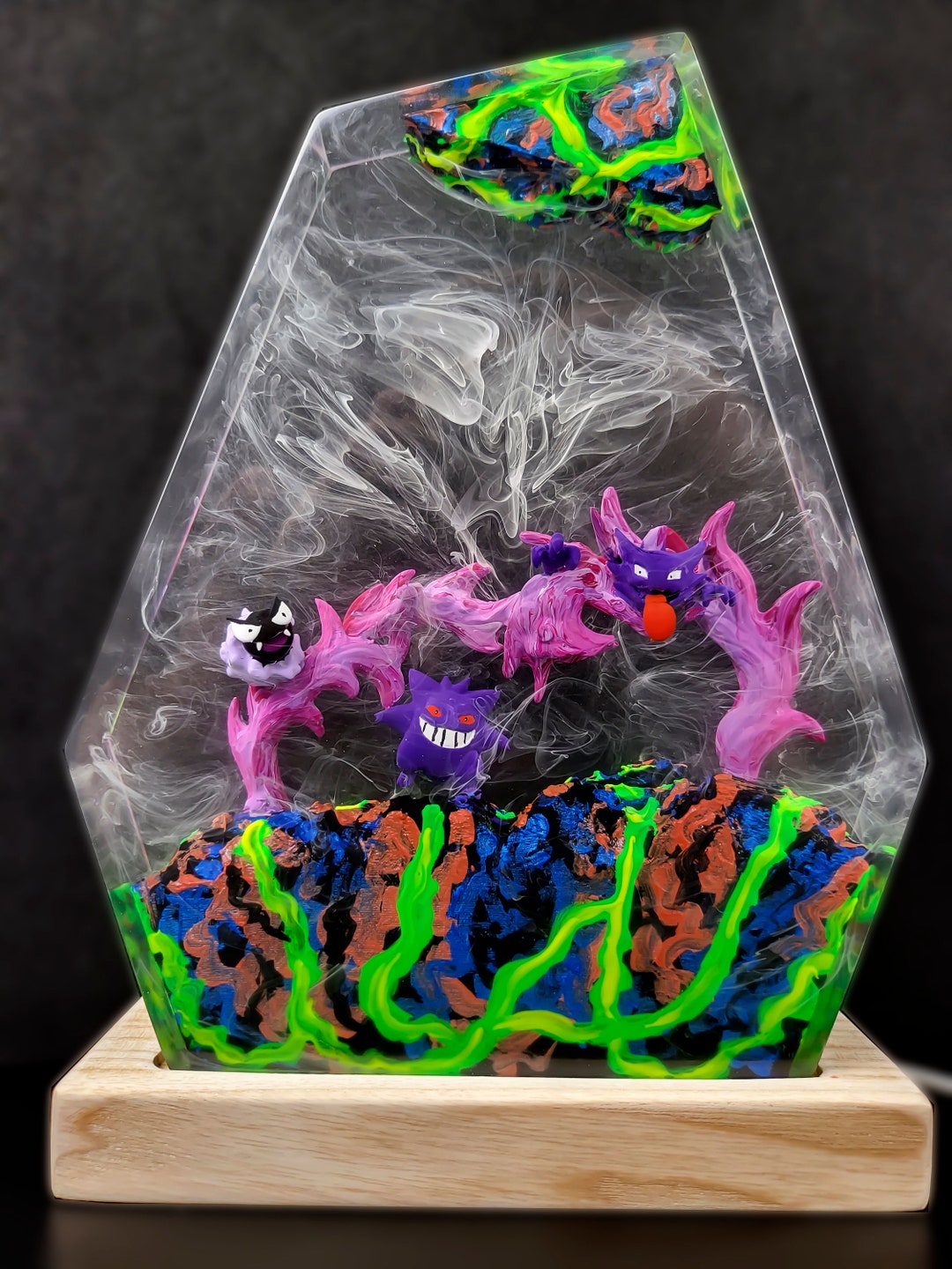 Gengar Pokemon Lamp Custom Pokemon Night Light Gastly - Etsy