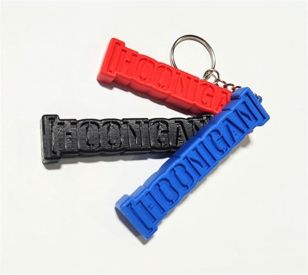 HOONIGAN Keychain - Ken Block Replica Keyring, 3D Printed, Replica ...