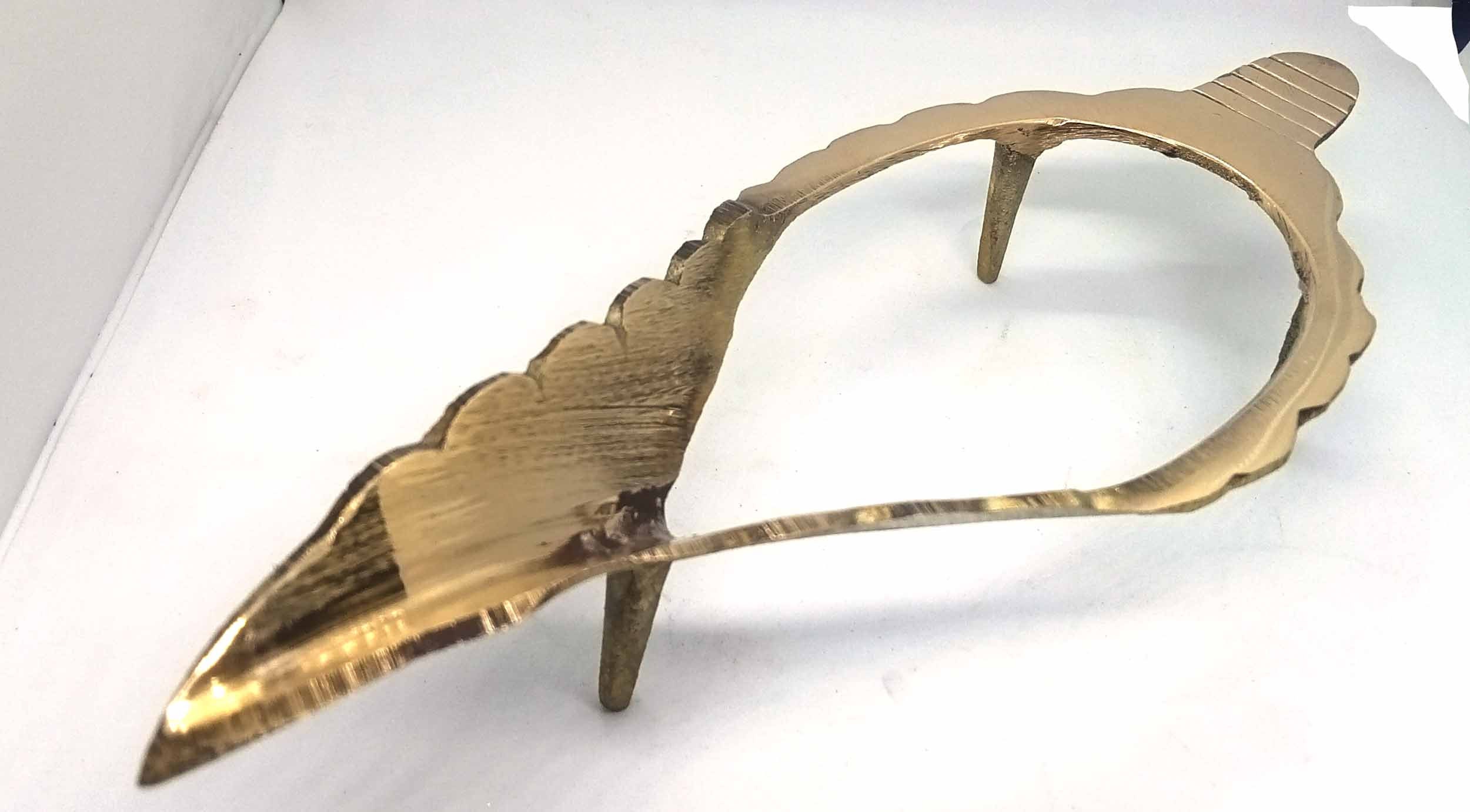 Brass Shankha Stand compatible With Puja, Sankha Stand,7 Inch Shankonly ...
