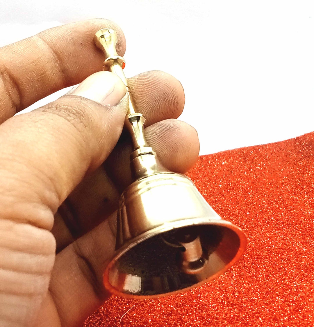 Brass Puja Bell Pooja Ghanti/ghanta for Home and Temple Prayer Bell ...