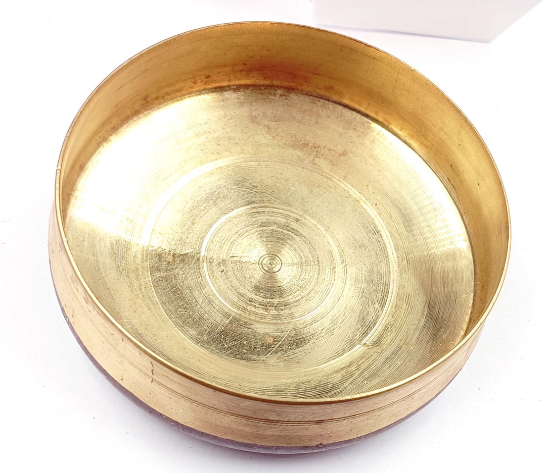 270 Gram New Brass Small Katori With Golden Color Used for Tample and ...