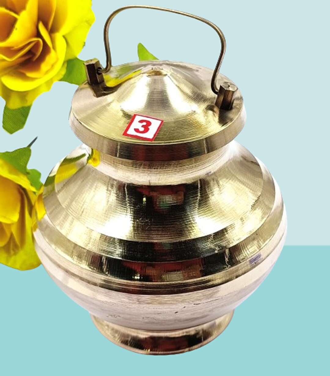 Pure Brass Gangajal Kalasham Kamandal Lota Gangajali Lota/kamandal - Etsy