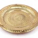 45 Gram New Brass Small Om Plate With Golden Color Used for Pooja ...