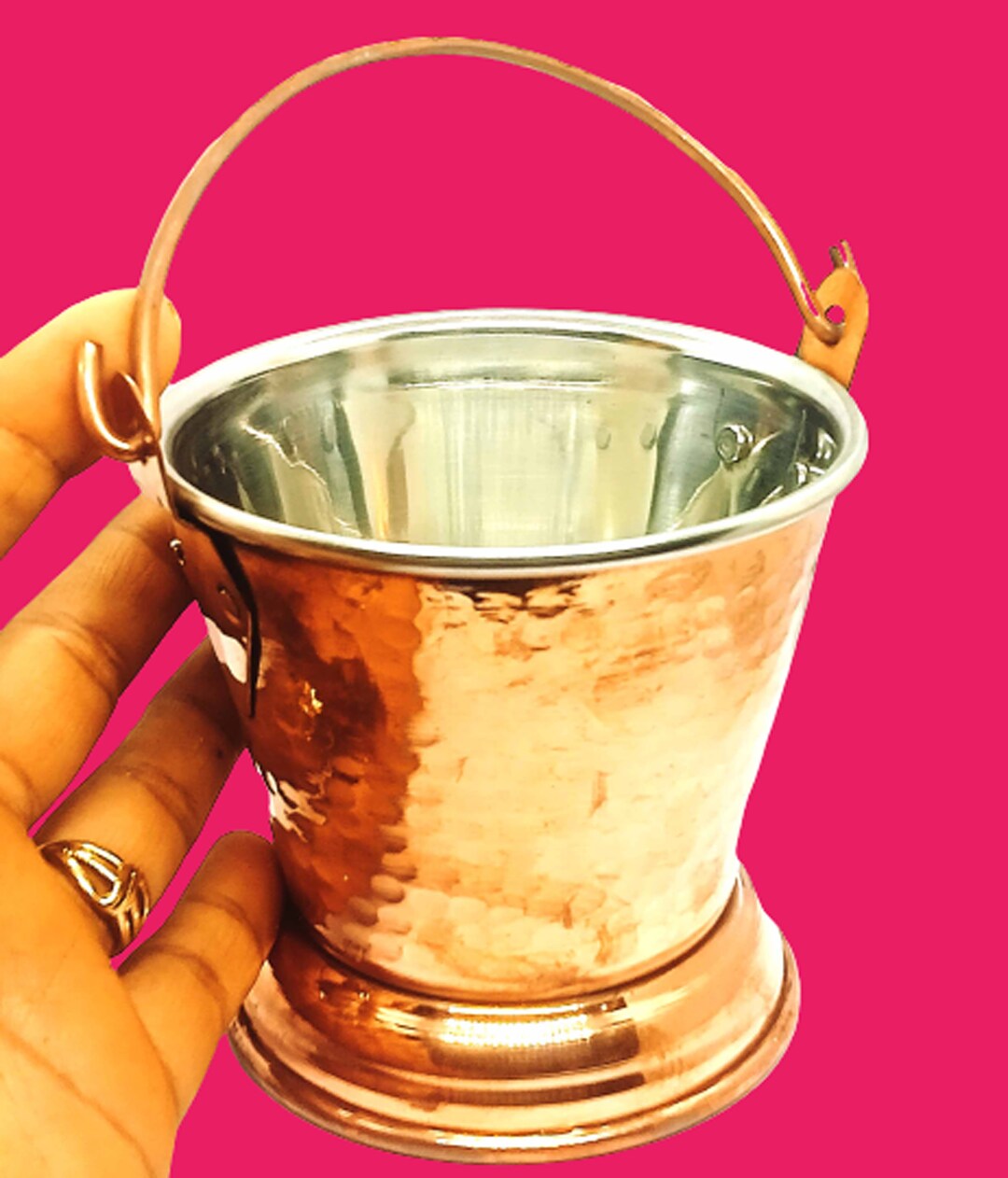348 Gram Steel Container, Pot Used for Storing Holy Waters During Pooja ...
