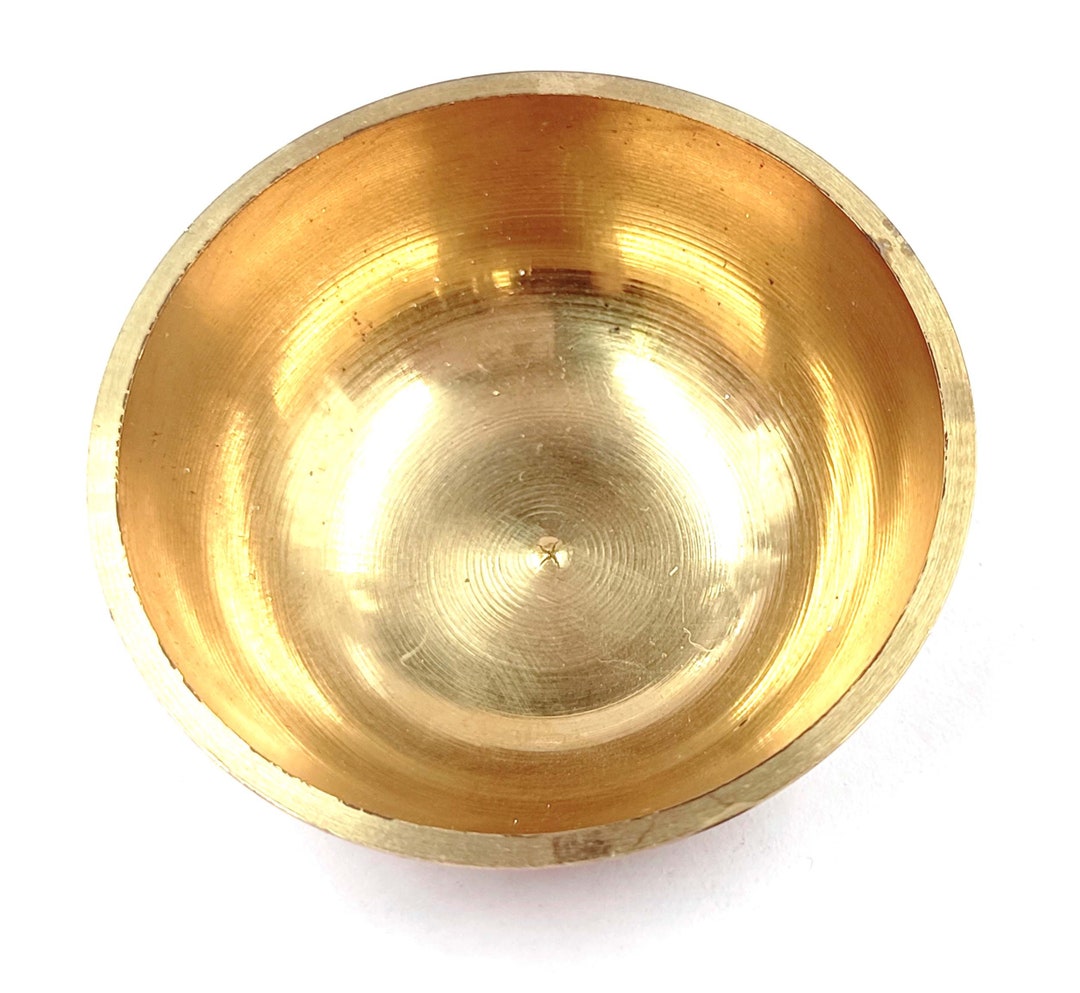 30 Gram New Brass Small Katori With Golden Color Used for Tample and ...