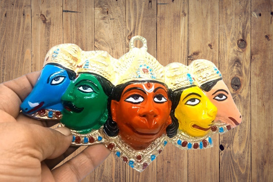Panchmukhi Hanuman Idol Five Face Murti Statue for Pooja Door Entrance ...