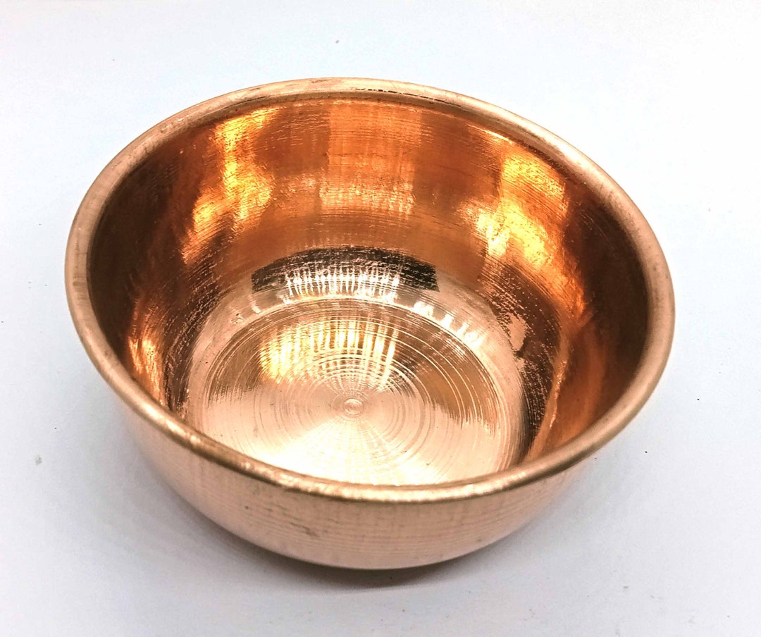 Copper Katori/round Puja Katori Beautiful Katori for God Puja 50 Gram ...