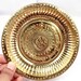45 Gram New Brass Small Om Plate With Golden Color Used for Pooja ...