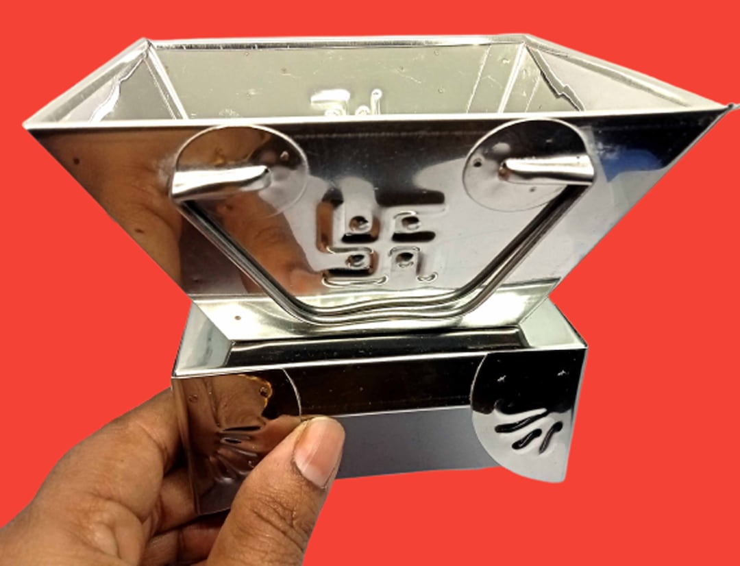 Pure Stainless Steel Hawan Kund With Handle on Both Side for - Etsy