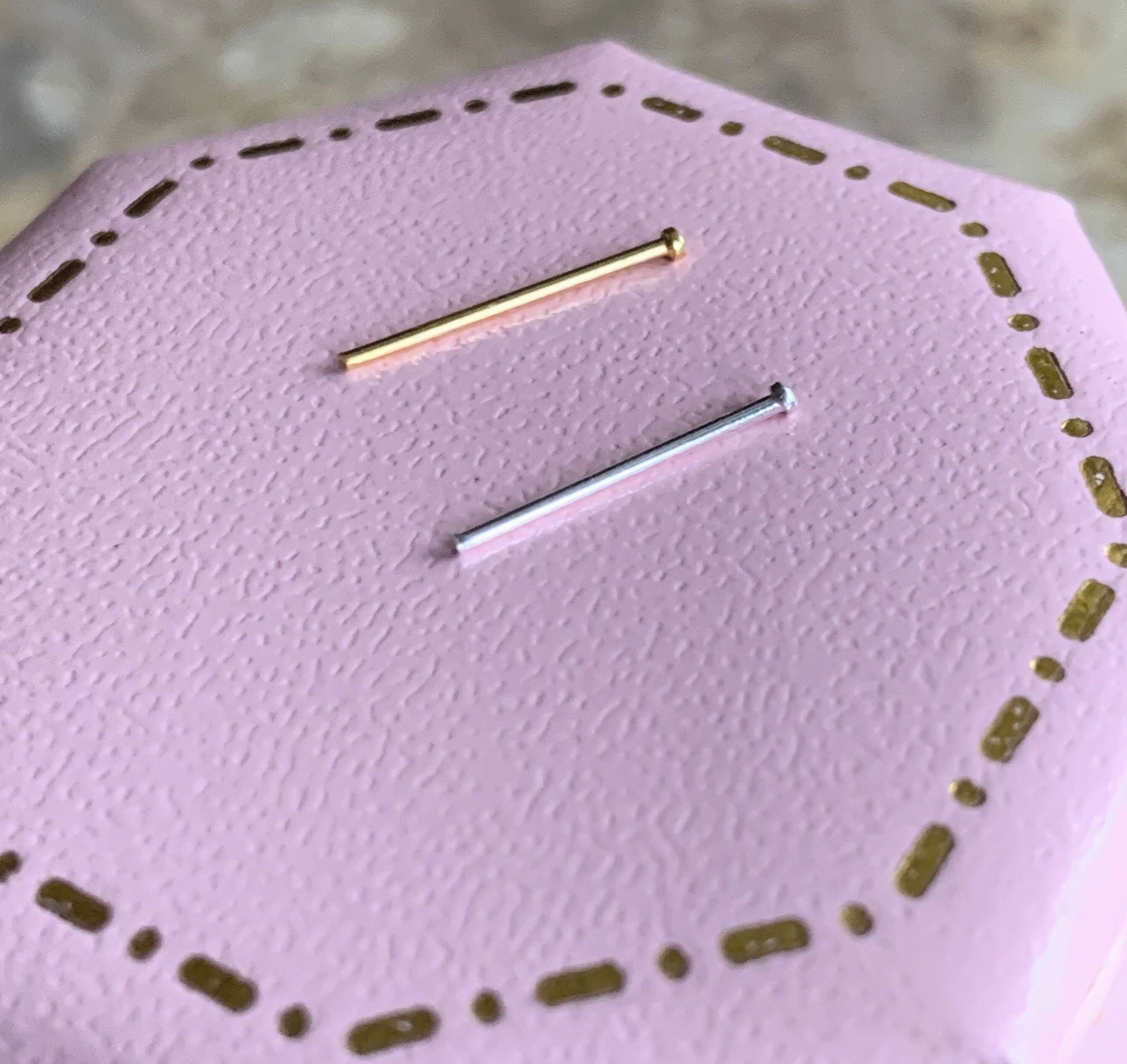 Teeny 1mm Dot Nose Studs. Sterling Silver 1mm Nose Stud, L Shape or ...