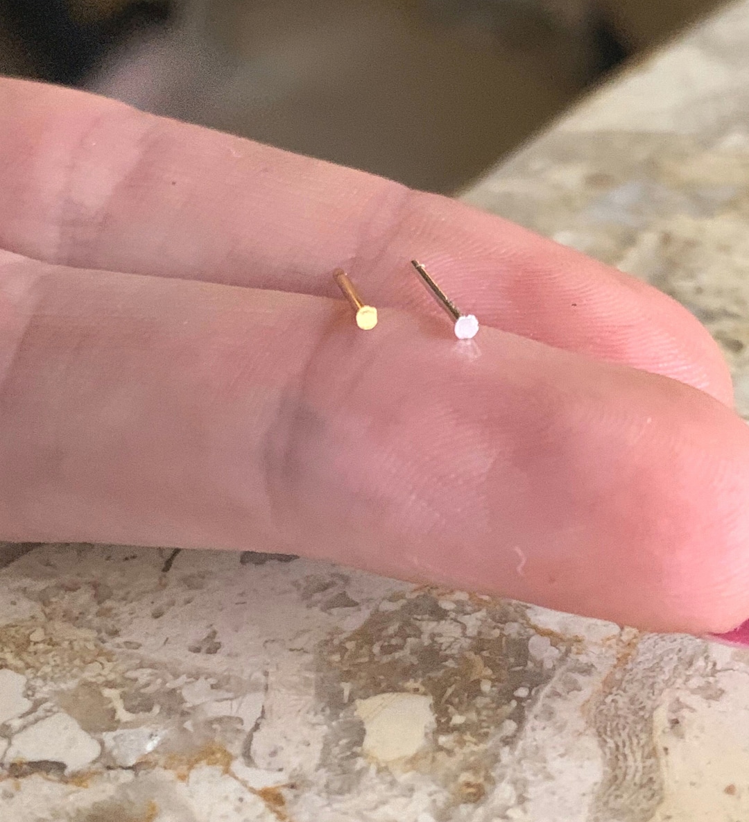 Sterling Silver Teeny 1mm Dot Studs. A Rare Find. Teeny Gold or Silver ...