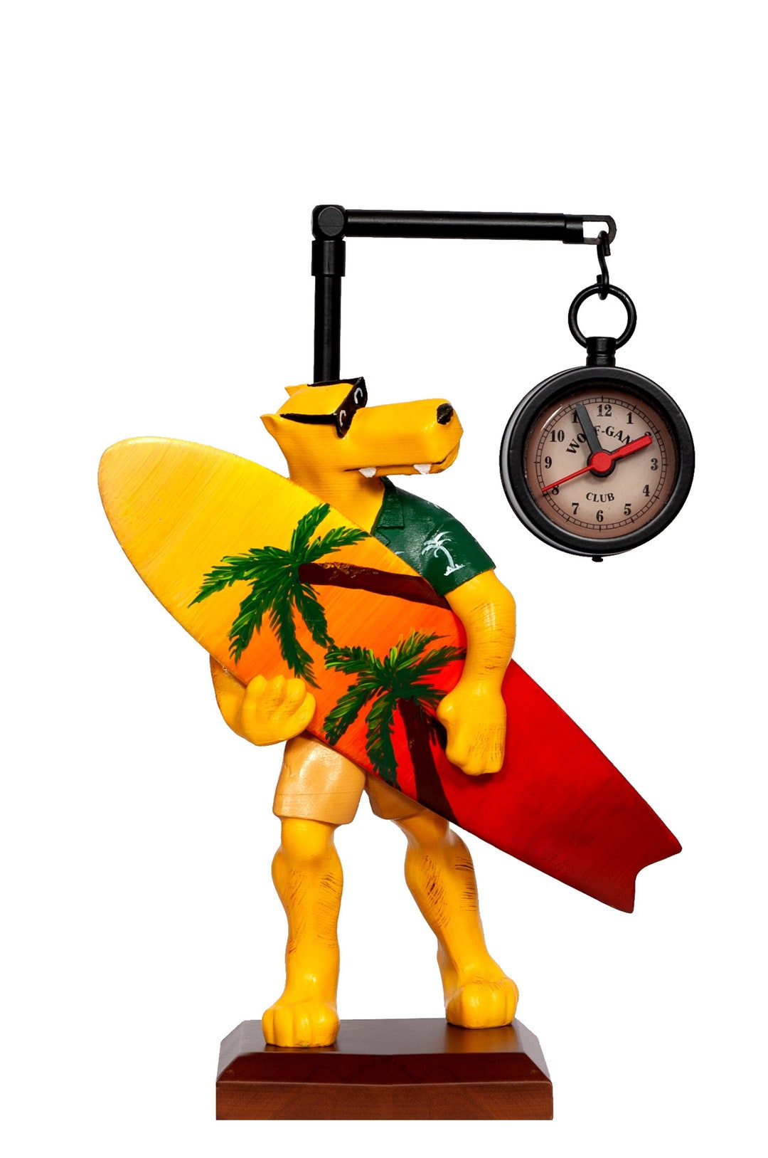 Aloha Wolf-deskclock - Etsy