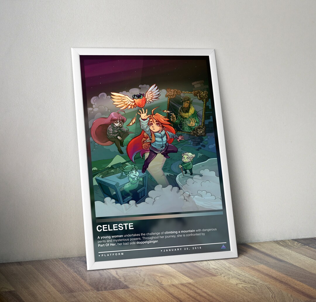 Celeste Poster Print Celeste Cover Gaming Poster 4 - Etsy