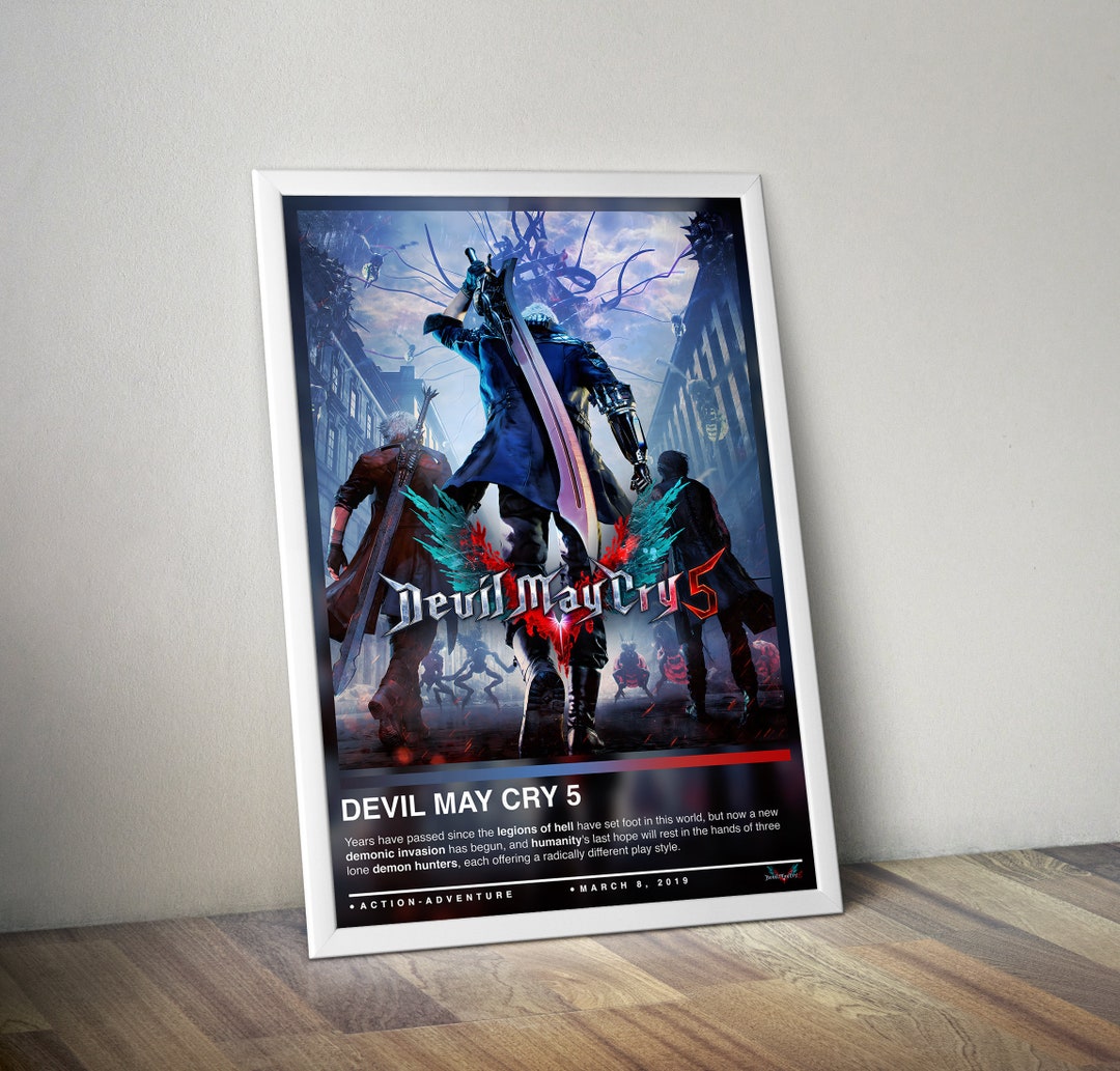 Devil May Cry 5 Poster Print Devil May Cry Cover Gaming Poster, 4 ...
