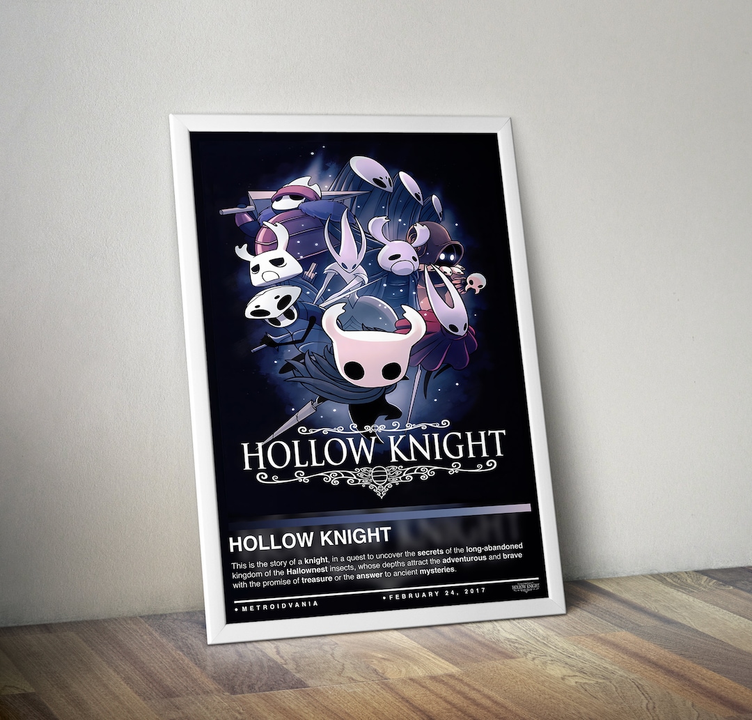 Hollow Knight Poster Print Hollow Knight Cover Gaming Poster 4 Colors ...