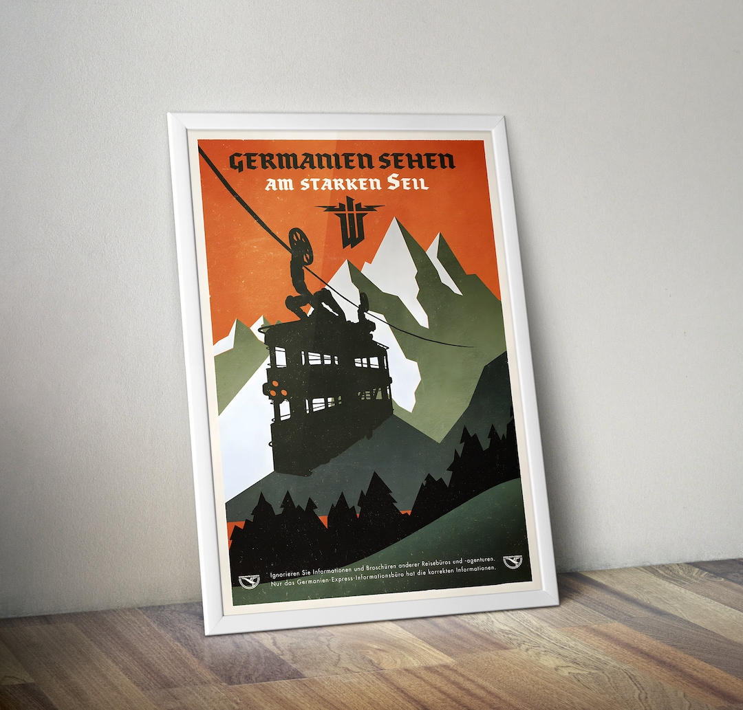 Wolfenstein In-game Poster Gaming Posters Wolfenstein Prints Video Game ...