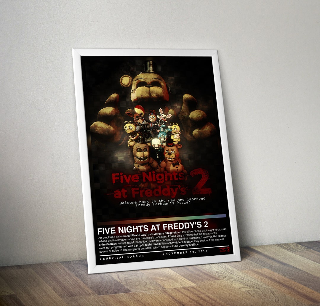 Five Nights at Freddy's 2 Poster Print Gaming Posters 4 Colors Gaming ...
