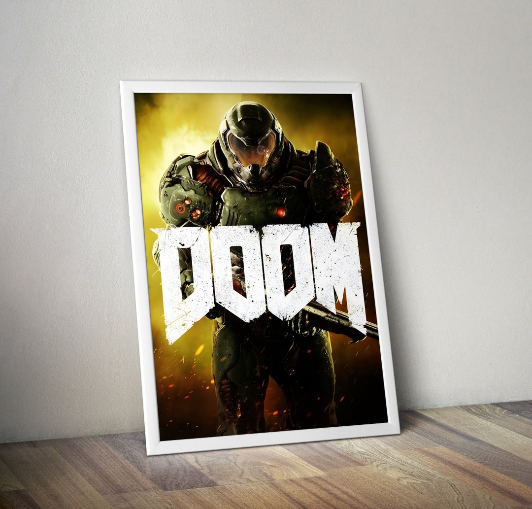 Doom Poster Doom Prints Doom Illustration Doomguy Poster Videospiel ...