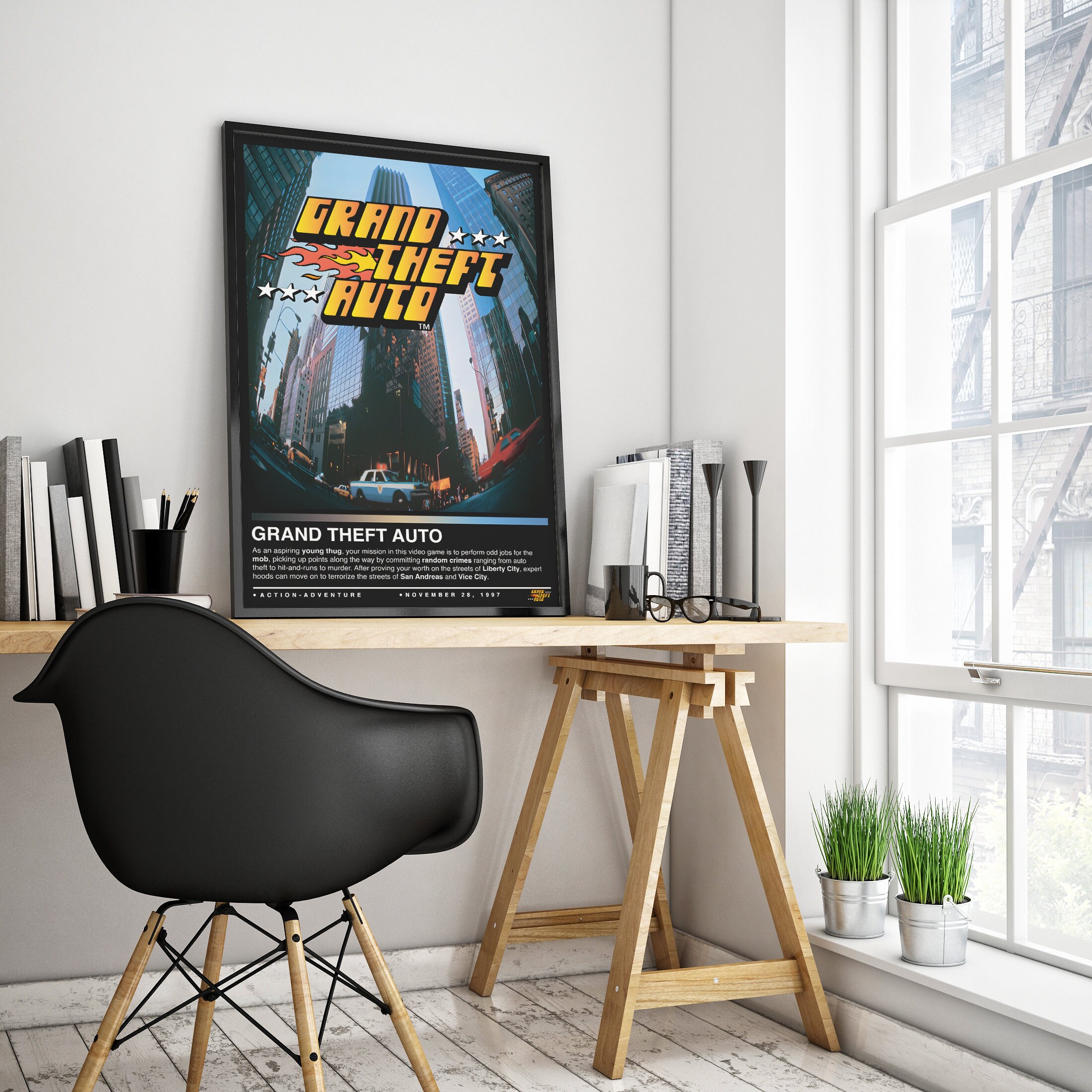 Grand Theft Auto Poster Print GTA Poster Gaming Poster 4 - Etsy