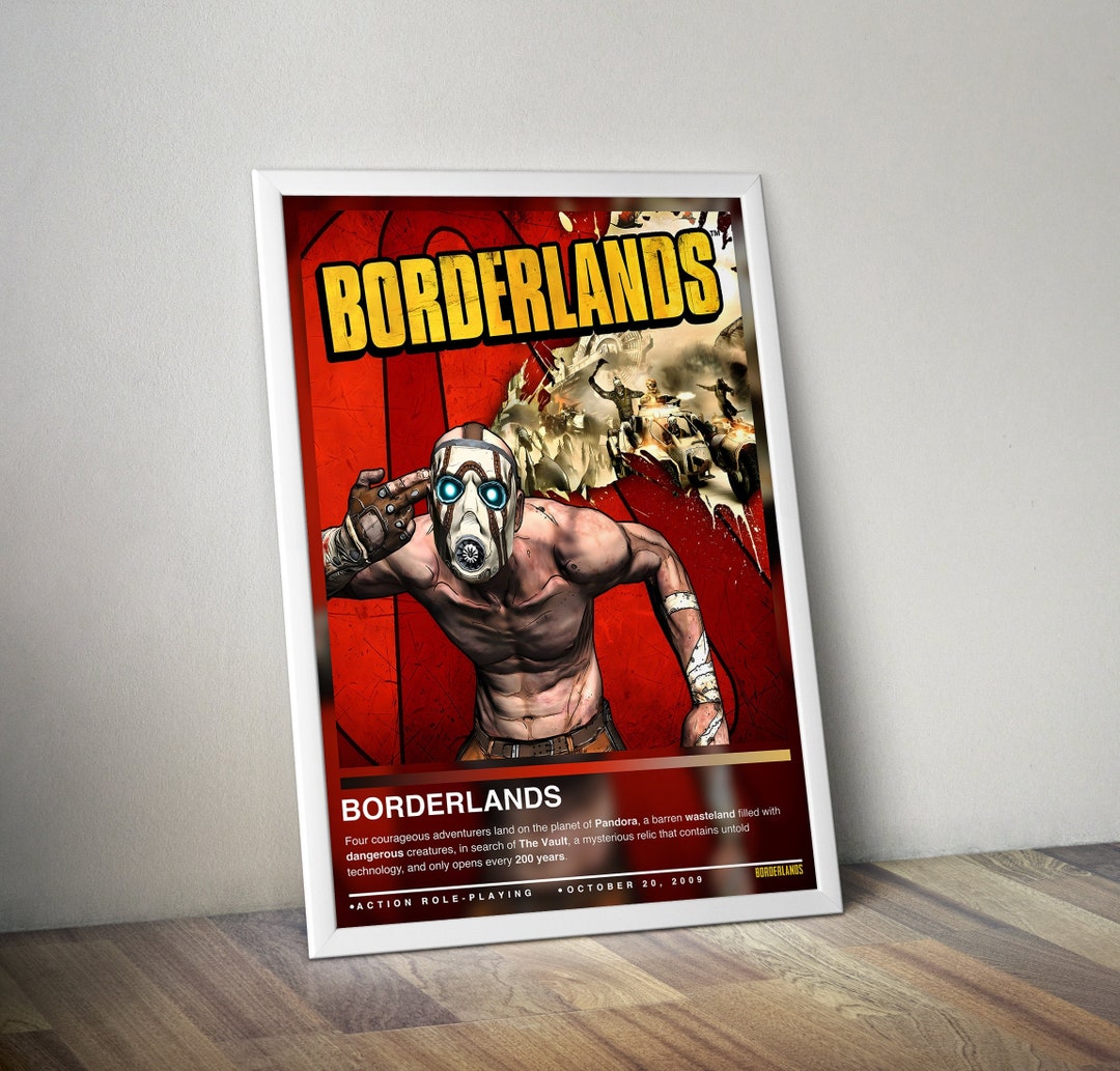 Borderlands Poster Borderlands Prints Gaming Poster 4 Colors Gaming ...