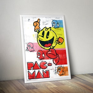 Pac-man Poster Gaming Poster Pac-man Prints Video Game - Etsy