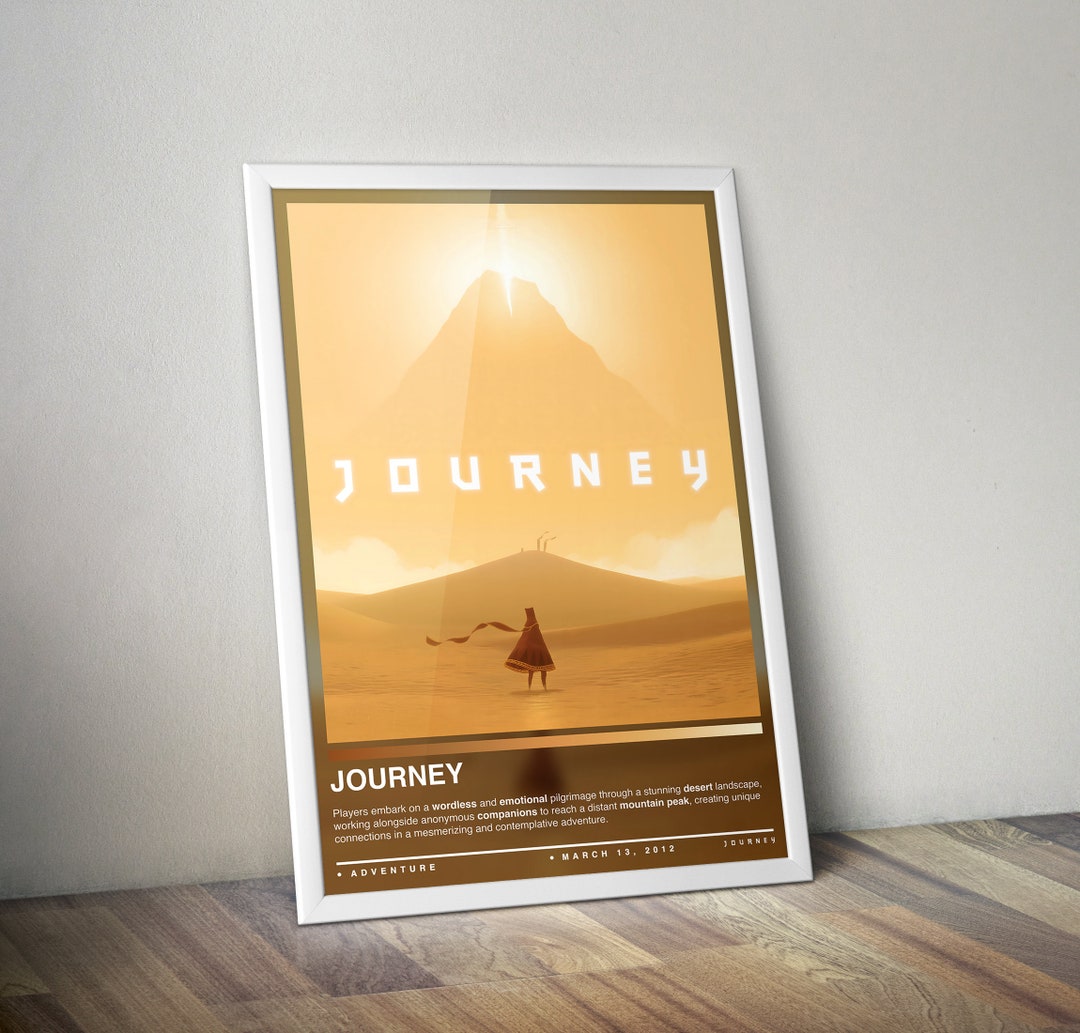 Journey Poster Print Journey Cover Gaming Poster 4 Colors Gaming Decor ...