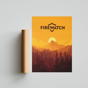 Firewatch Poster Gaming Poster Firewatch Prints Video Game Poster Henry ...