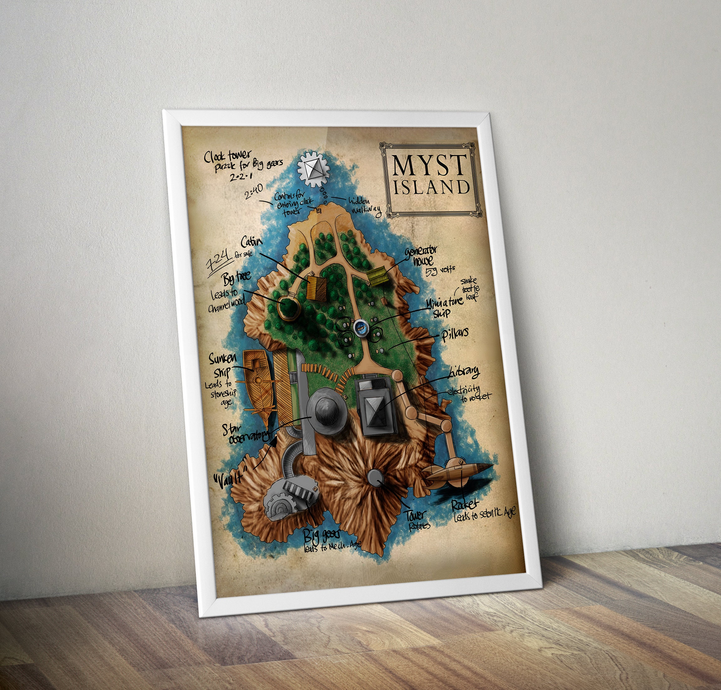 Myst Island Map