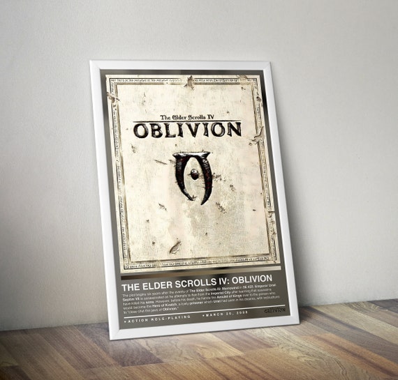 Oblivion Poster Elder Scrolls
