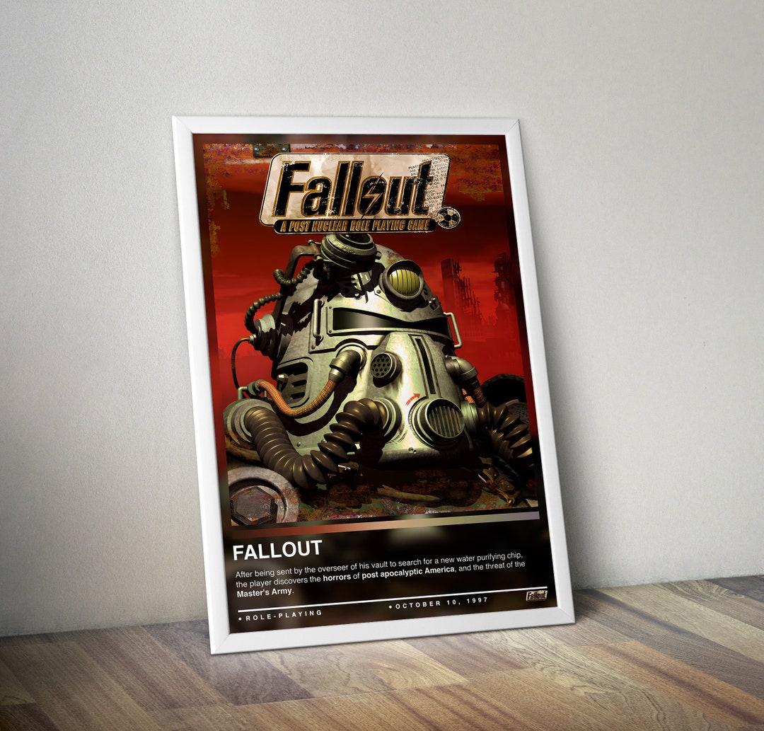 Fallout 1997 Poster Print Fallout Cover Gaming Poster 4 - Etsy