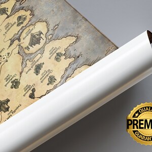 Baldur's Gate Poster Baldur's Gate Map Poster Baldur's Gat Prints ...