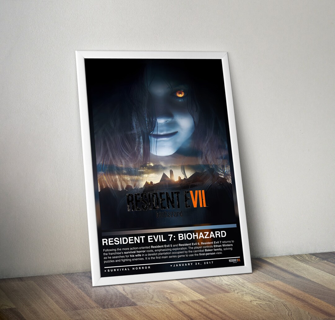 Resident Evil 7 Poster Resident Evil Print Gaming Poster 4 Colors ...