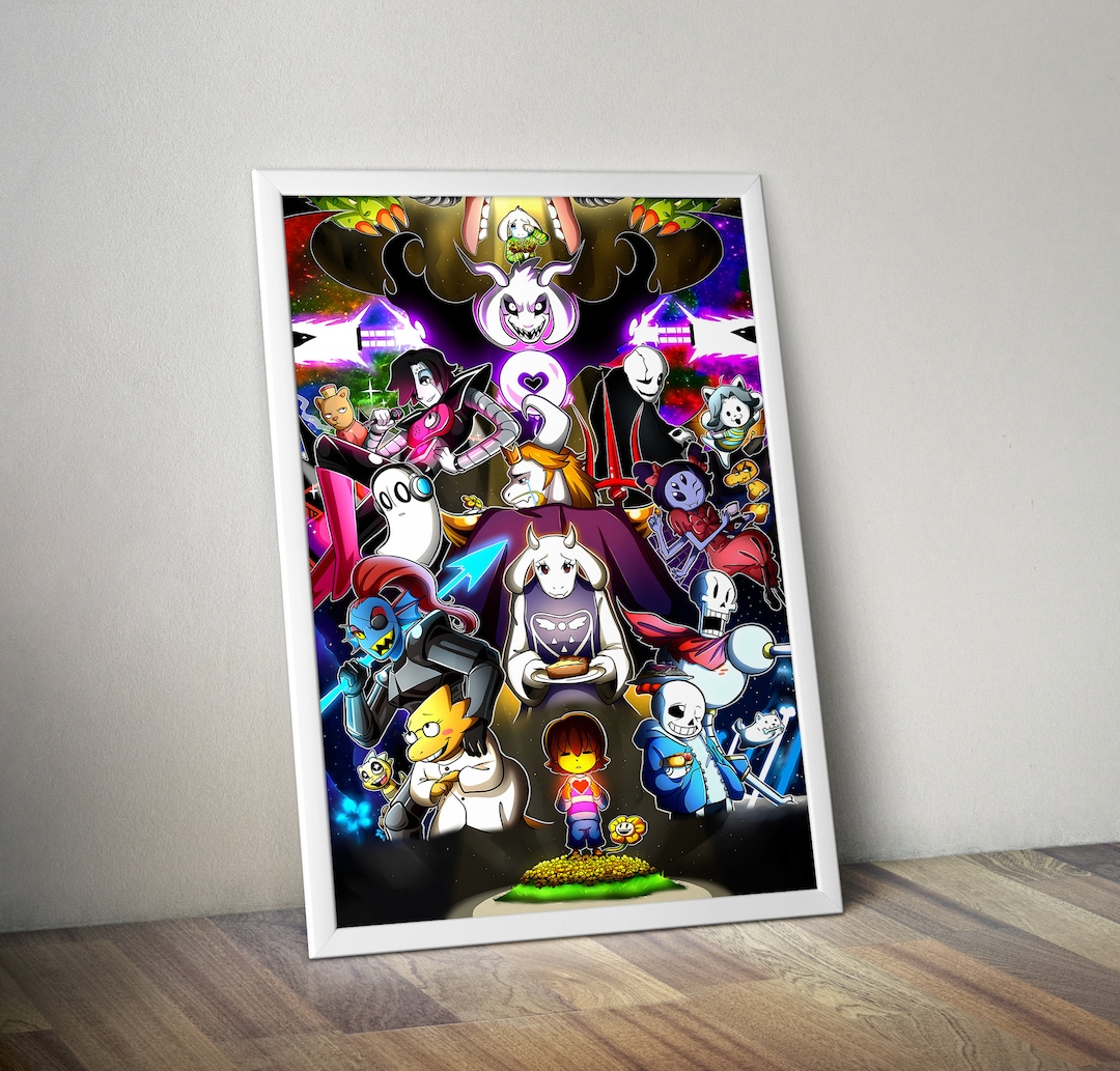 Undertale Poster Undertale Prints RPG Posters Characters Posters Gaming ...