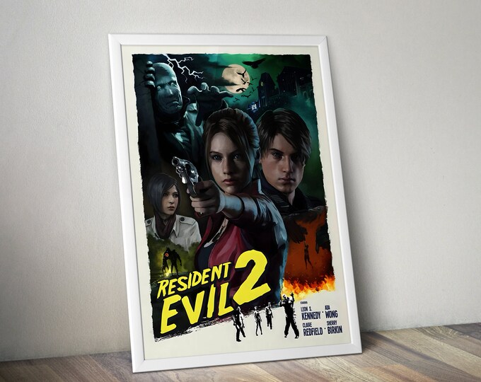 Resident Evil 2 Poster Resident Evil 2 Prints Claire Redfield Poster ...