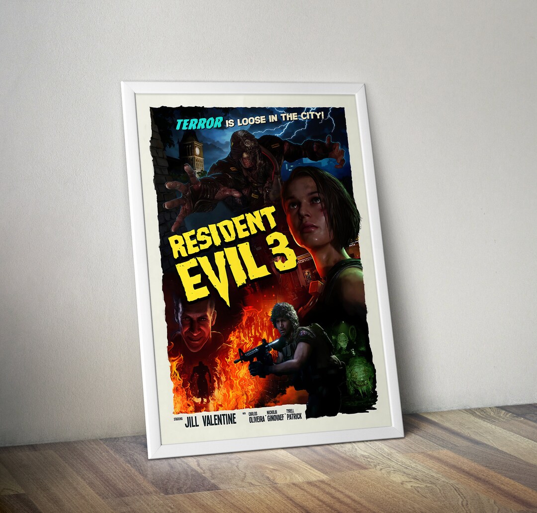 Resident Evil 3 Poster Resident Evil 3 Prints Jill Valentine Poster ...